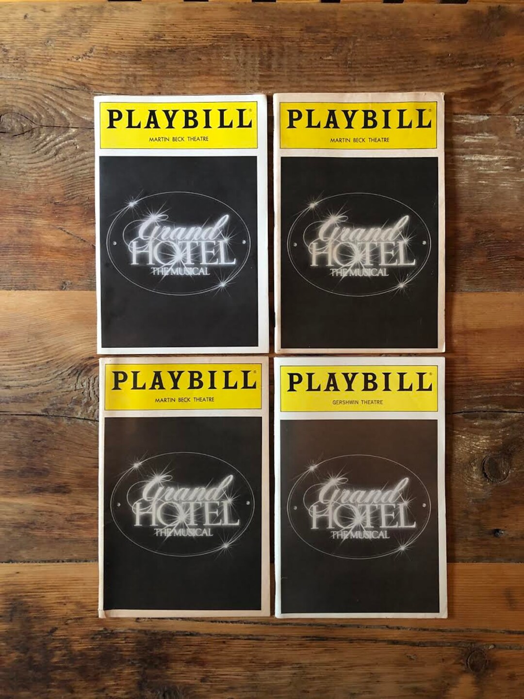 Grand Hotel the Musical - Set of 4 Playbill's - Etsy