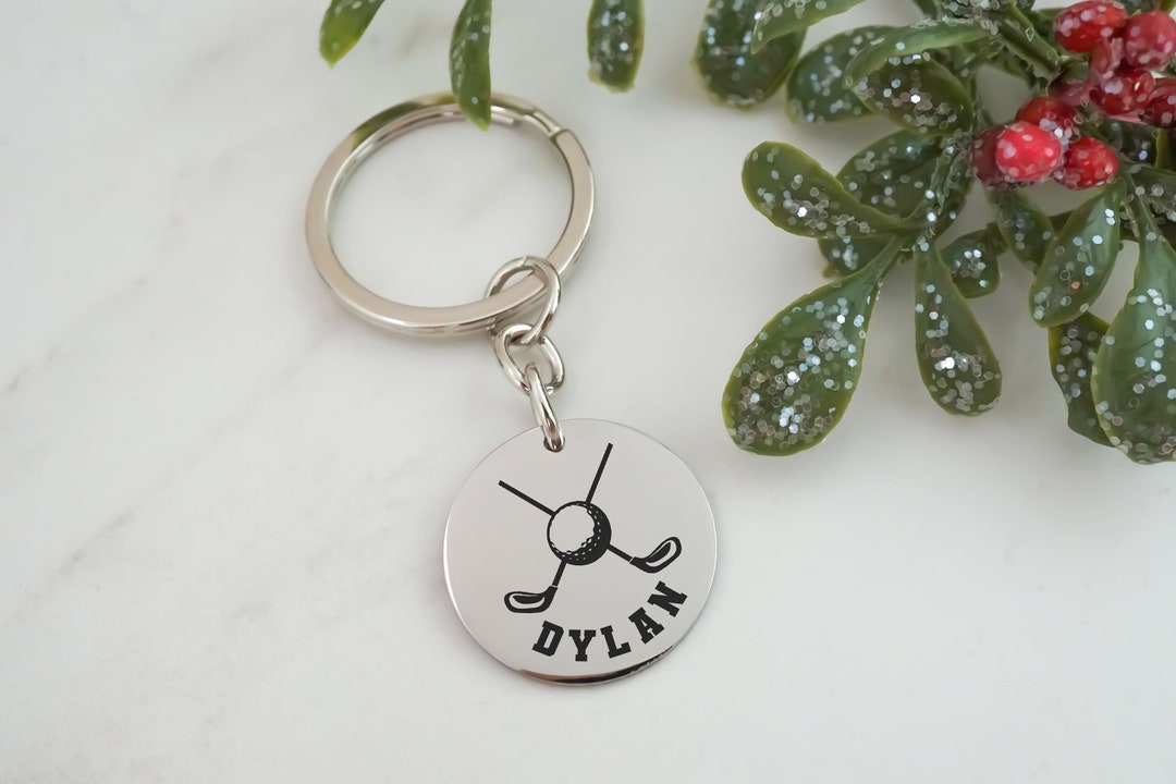 Personalized Golf Keychain With Engraved Name Golf Gifts for Women or ...