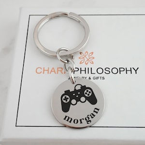 Gamer Keychain With Personalized Name Gamer Gifts for Boyfriend or ...