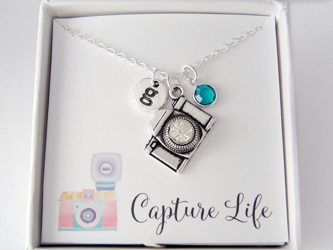 Camera Necklace Personalized Photographer Gift Photography - Etsy Canada