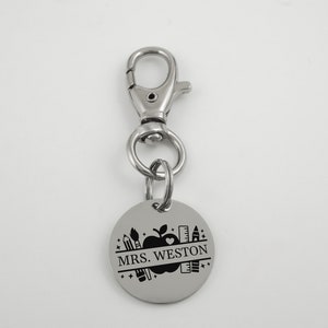 Teacher Keychain With Custom Name Gift for Teacher Appreciation Gifts ...