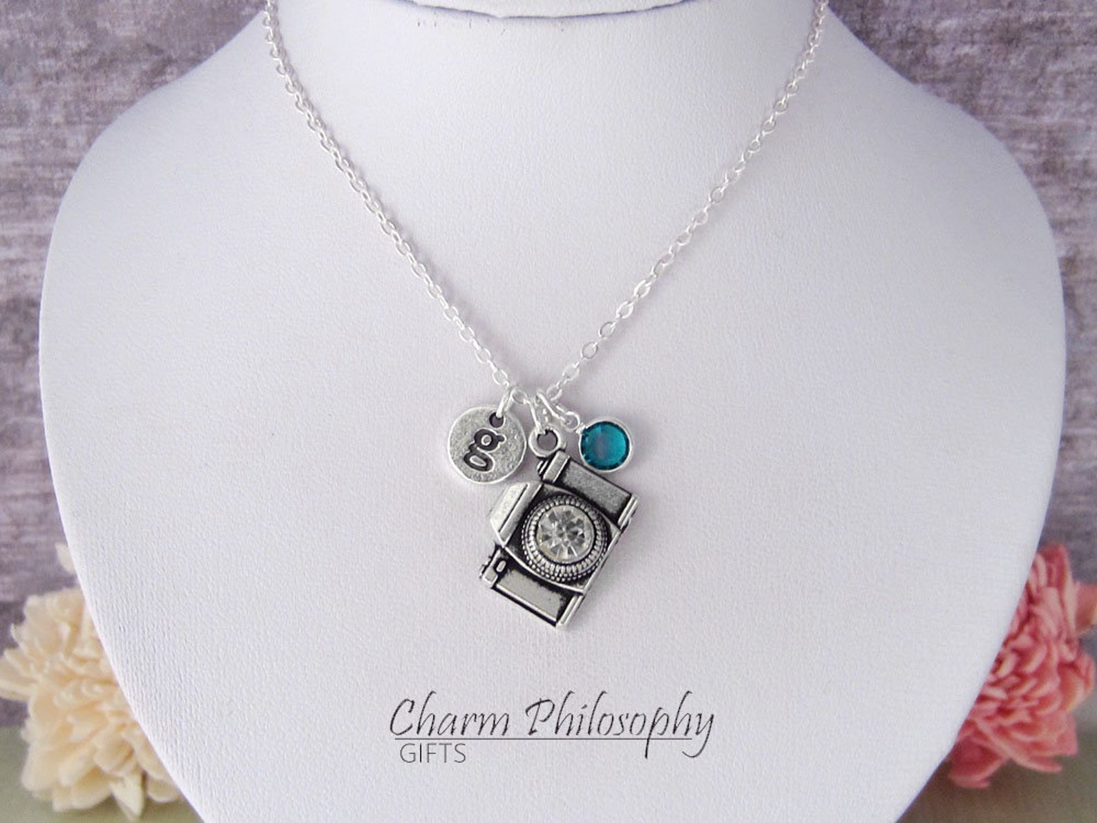 Camera Necklace Personalized Photographer Gift Photography - Etsy