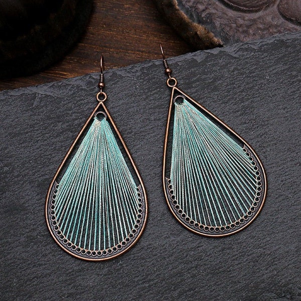 Thread Earrings - Etsy