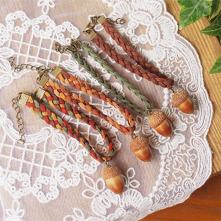 Real Acorn Bracelet Acorn Jewelry Botanical Jewelry Gift | Etsy