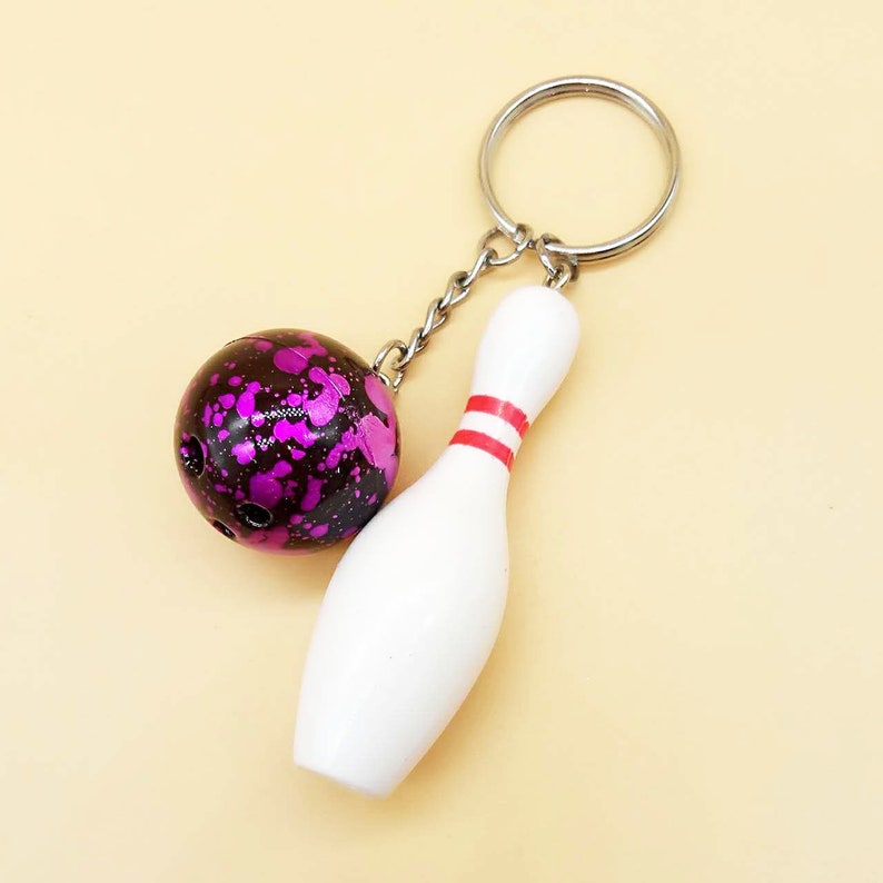 Bowling Key Chainmini Bowling Setbackpack Keychain Souvenir - Etsy