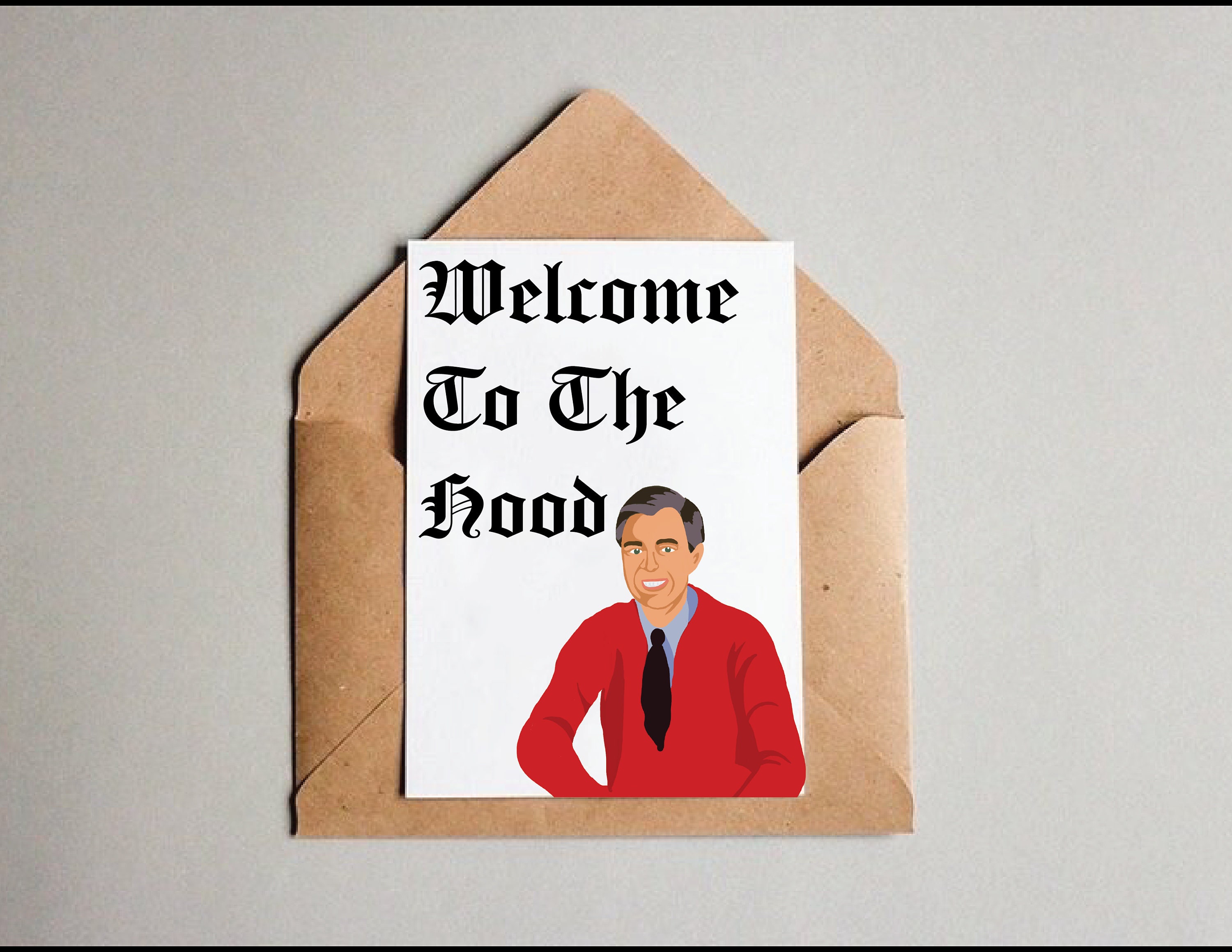 Welcome to the Hood Greeting Card - Etsy