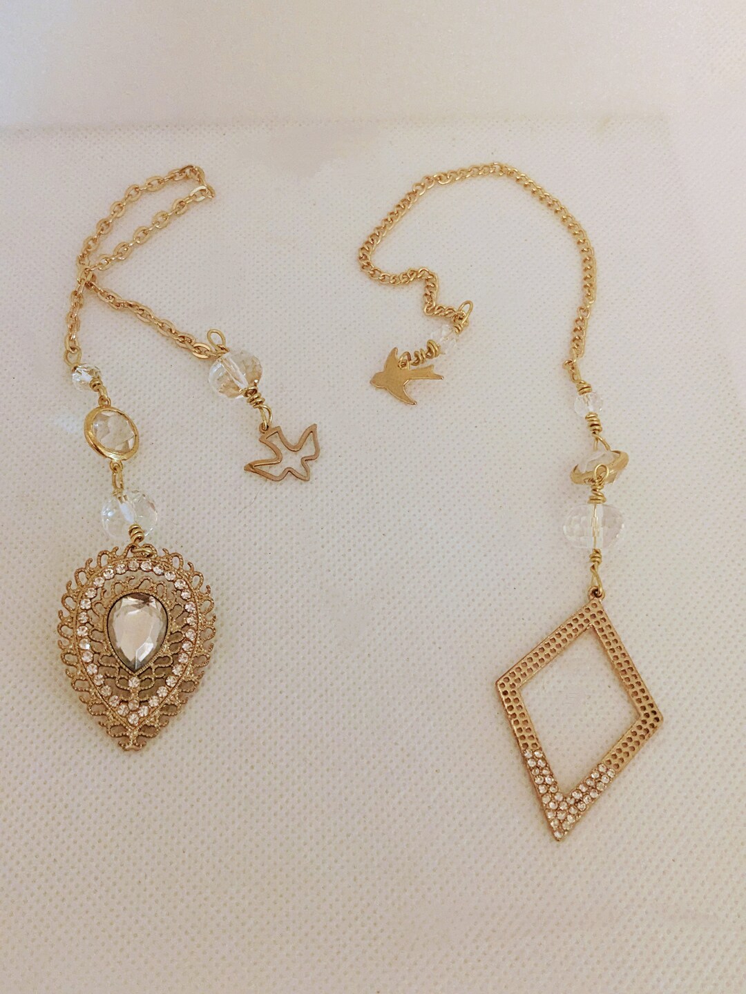 Gold Peace Dove Pendulums, Divination Tools, Gold Tone Pendulums for ...