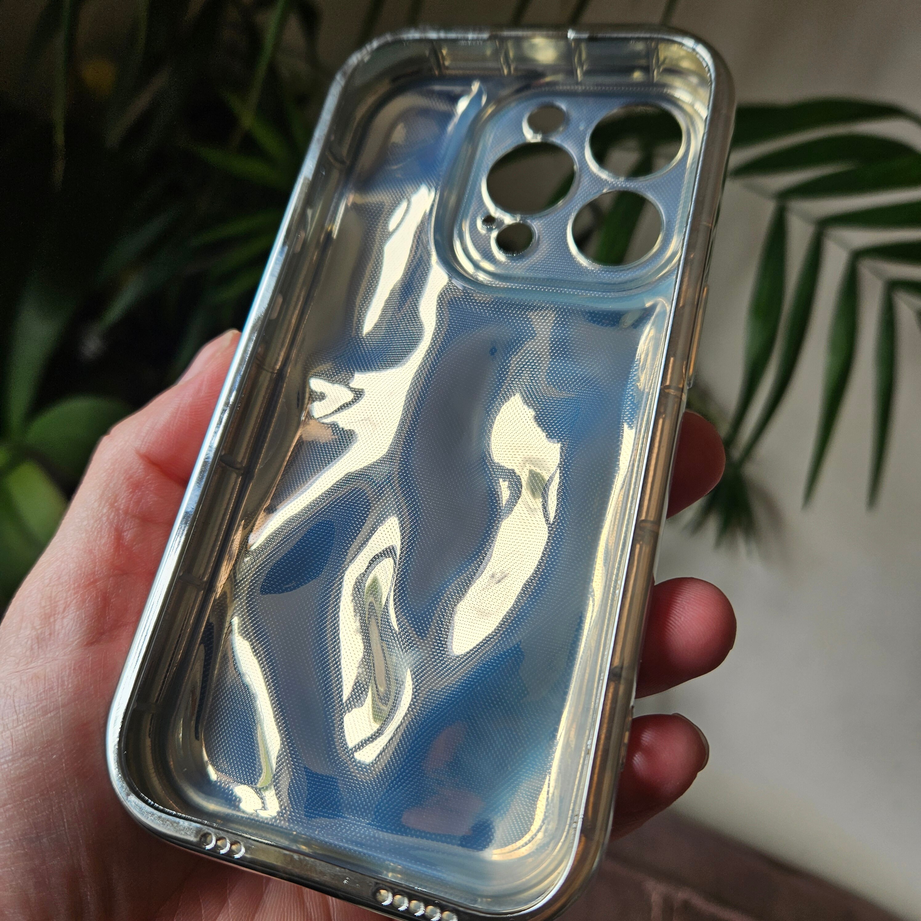 Glossy Meteorite Texture Plating Silver Phone Case for iPhone 15 - Etsy