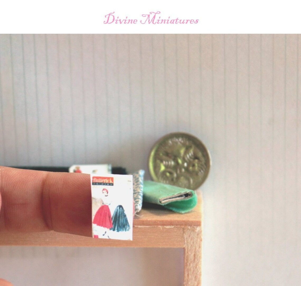 Vintage 1950s Miniature Sewing Patterns 1/12 Scale Dollhouse - Etsy