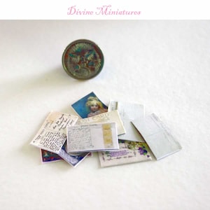 Vintage Victorian Postcards, 1/12 Scale Dollshouse Miniature Cards ...