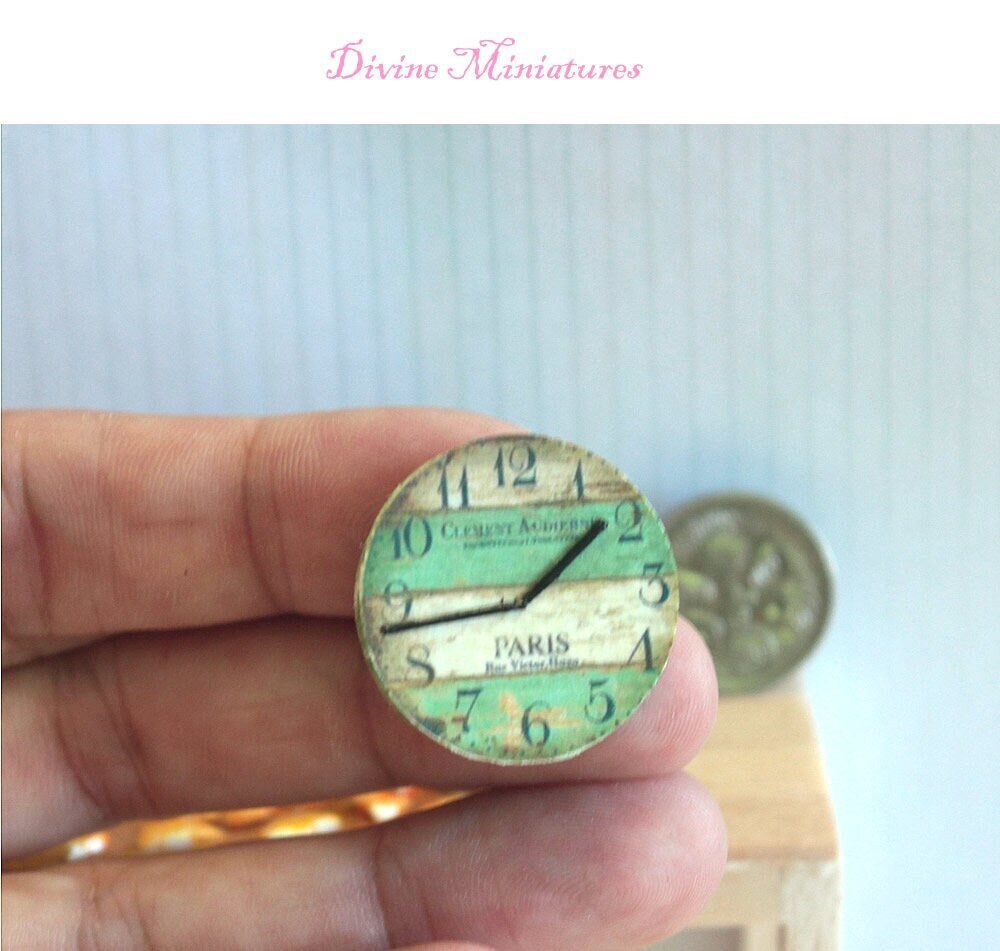 Antique Miniature Clock - Etsy