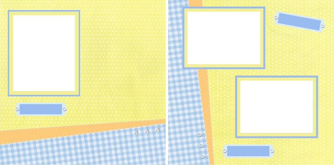 Dots & Checks Scrapbooking Pages Png - Etsy
