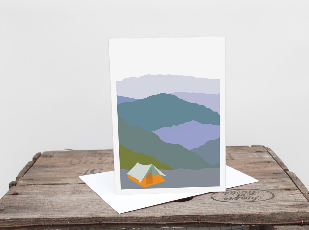 Tent Greetings Card | Weekend Explorer - Etsy