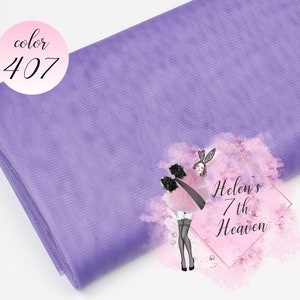 LAVENDER Mesh Fabric 407 LILAC Mesh by the Yard, Pale Purple Power Mesh ...