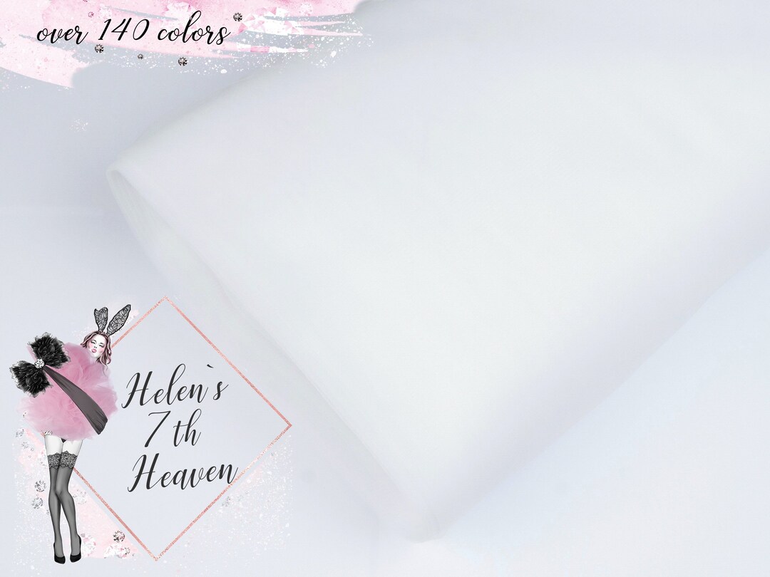 White Tulle Fabric by the Bolt - Color #1, WHITE MILK Bridal Tulle ...