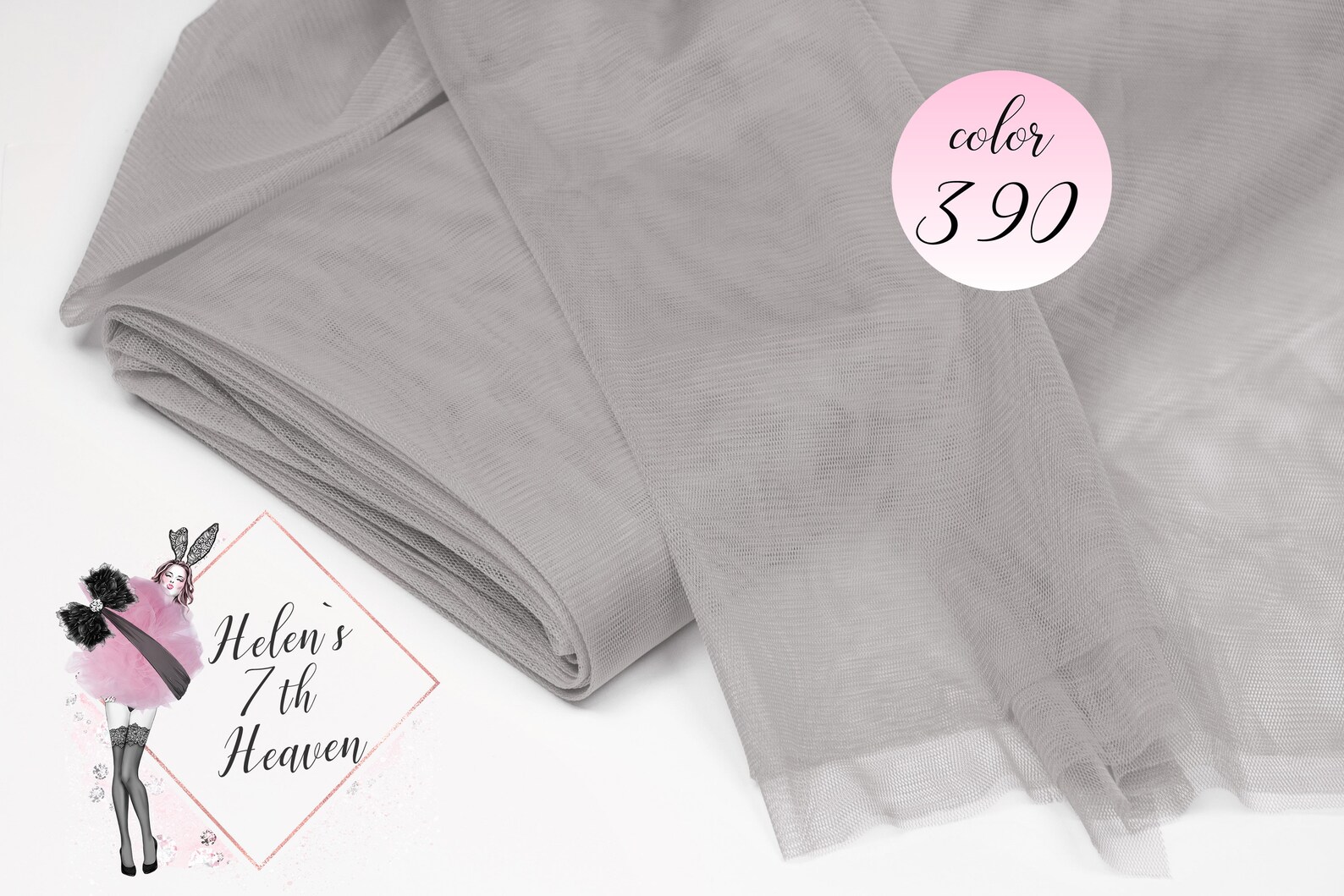 Power Mesh Fabric 390 LIGHT GREY Mesh by the Yard Stretch | Etsy