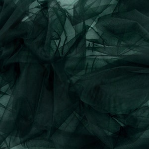 3m Wide and Soft Tulle Fabric 92, Wholesale Tulle Bolts, FOREST GREEN ...