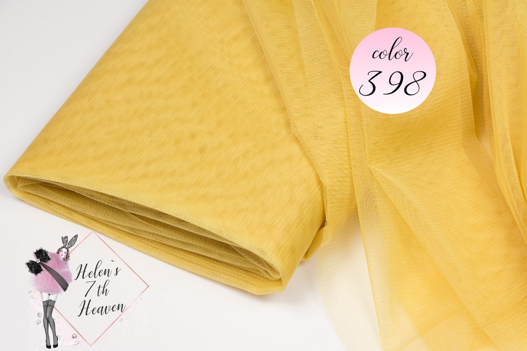 CORN YELLOW Mesh Fabric 398 Yellow Power Net by the Bolt, Stretch Mesh ...