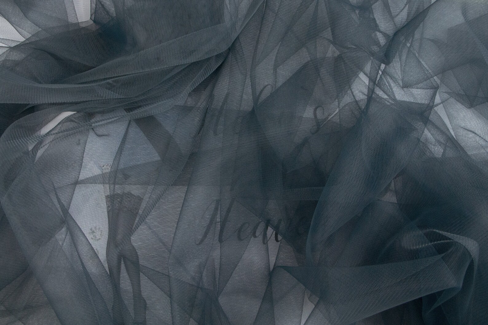 STEEL GREY Tulle Fabric Roll 94 Charcoal Gray Tulle Bolt - Etsy