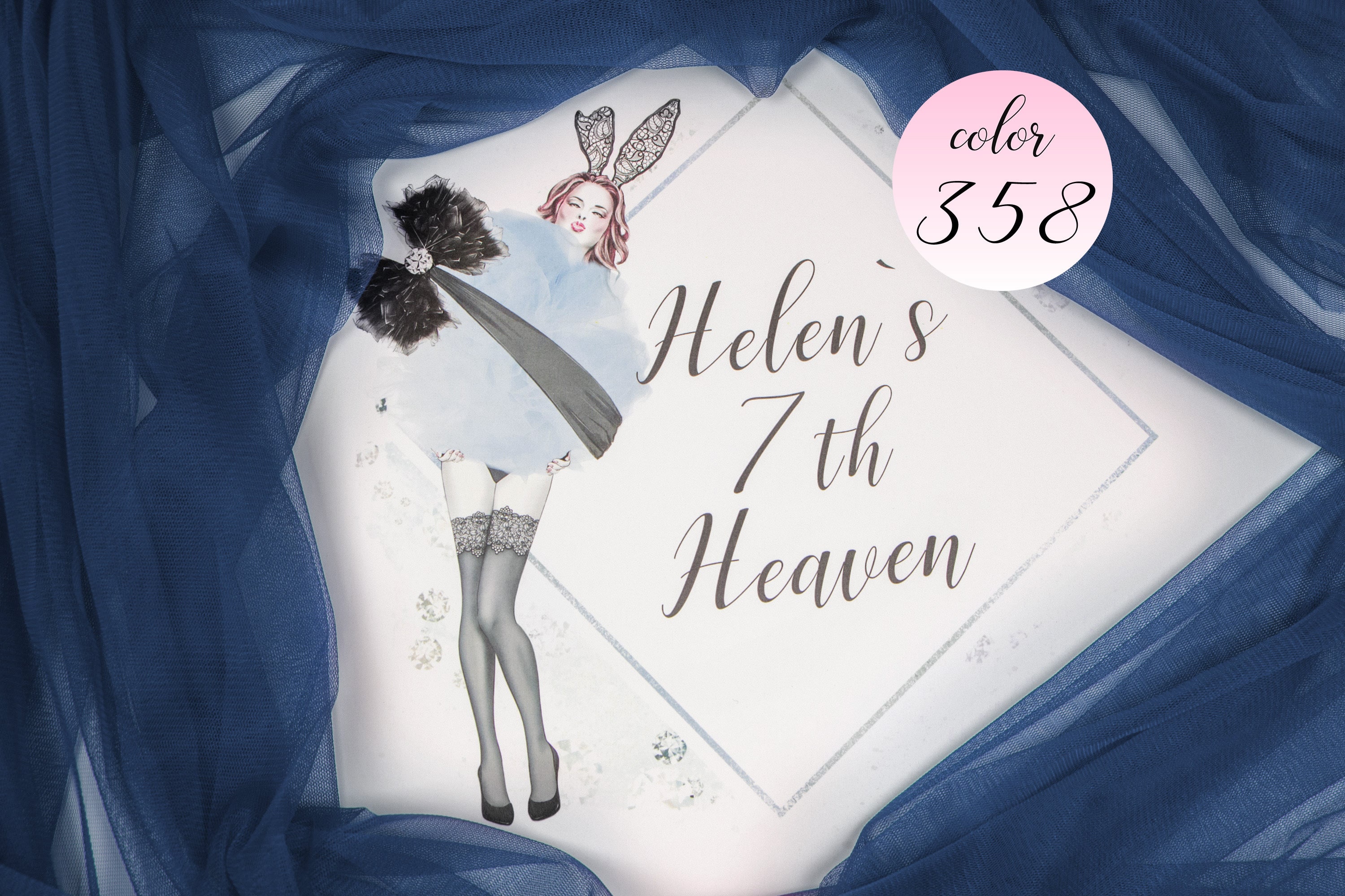 PRUSSIAN BLUE Power Mesh Fabric 358 Stretch Mesh by the Yard - Etsy