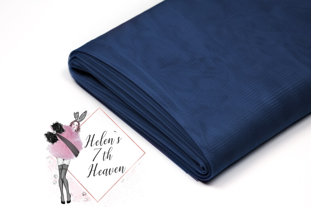PRUSSIAN BLUE Mesh, Extra Soft Stretch Tulle by the Bolt 358 - Etsy