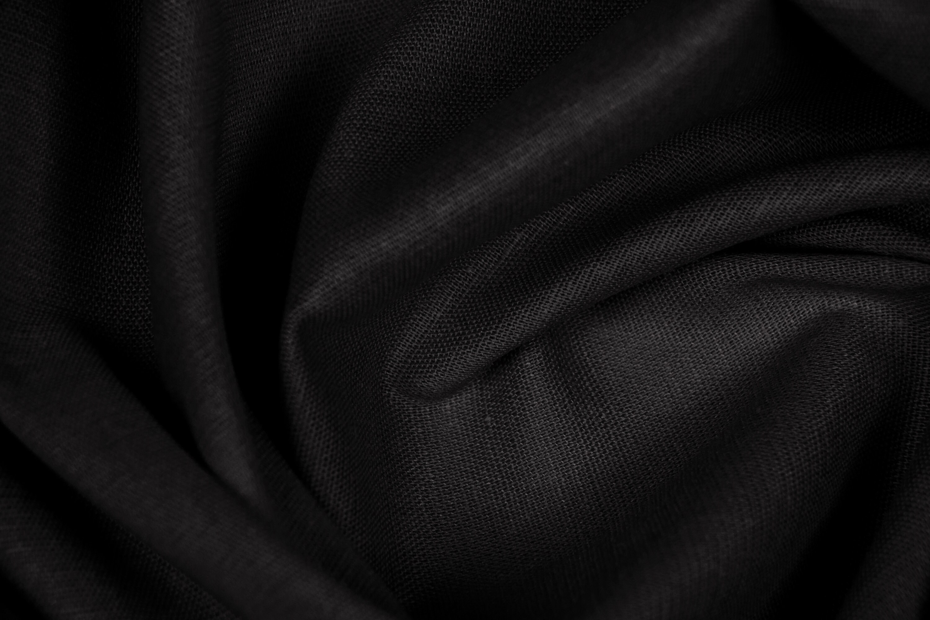 Lino negro cortado a medida 19 lino elástico por el medidor | Etsy