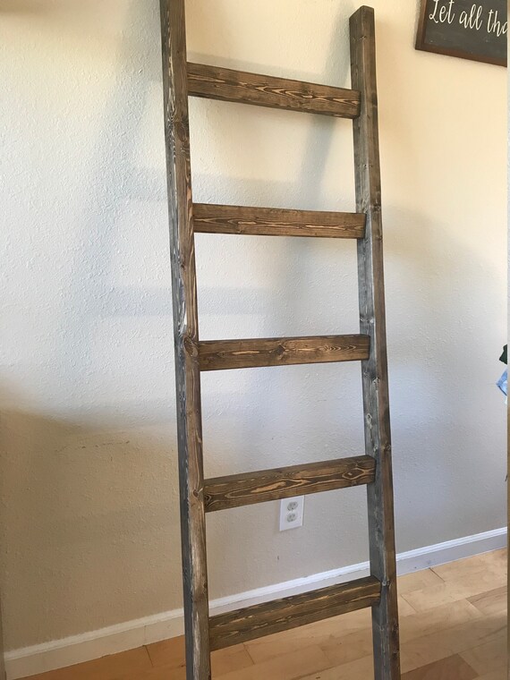 Rustic Blanket Ladder | Etsy