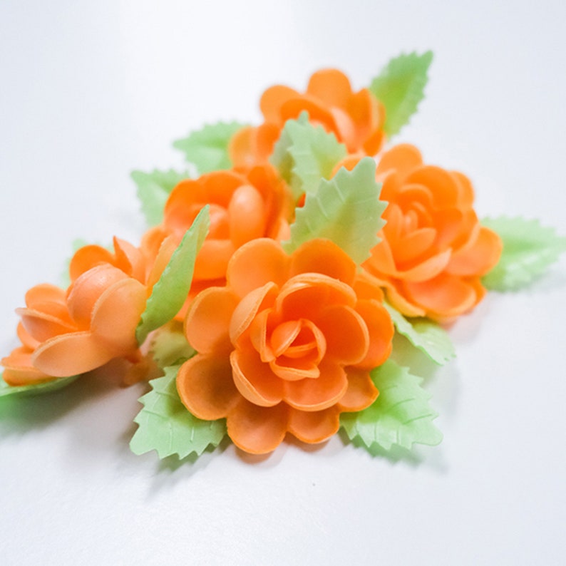 Garden Bella Edible Wafer Paper Flower 6 PK / Flower Topper for Cakes ...