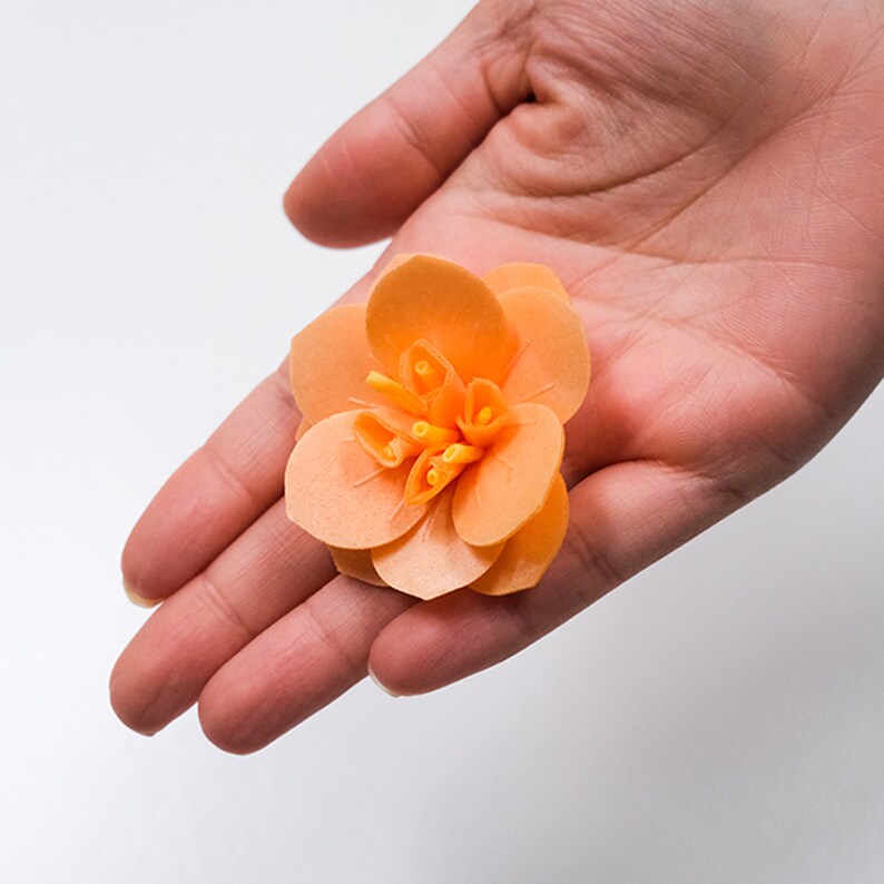 Cherry Bloom Edible Wafer Paper Flower 6 PK / Flower Topper - Etsy