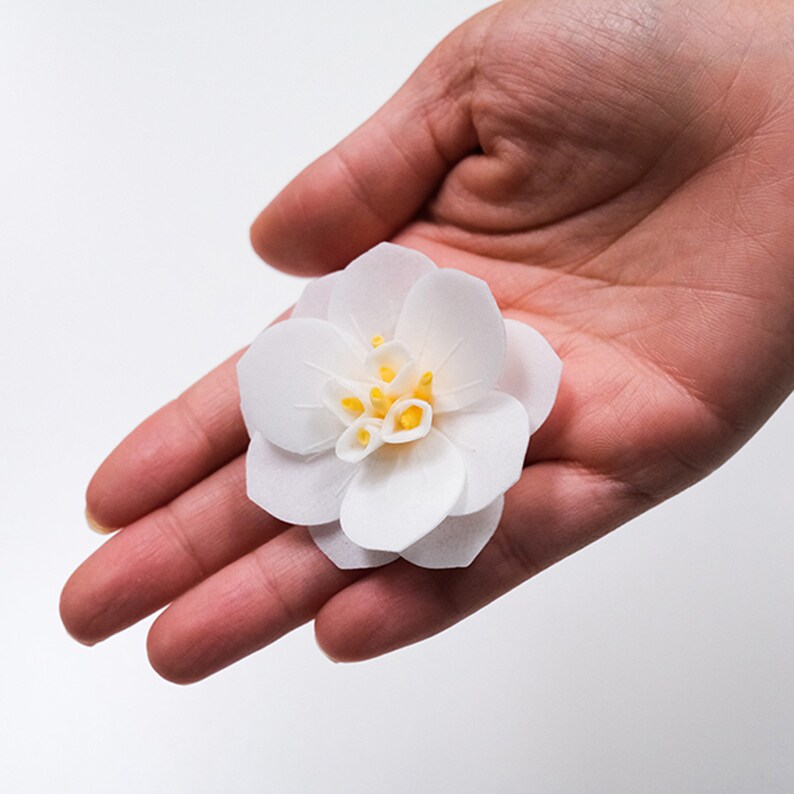 Cherry Bloom Edible Wafer Paper Flower 6 PK / Flower Topper - Etsy