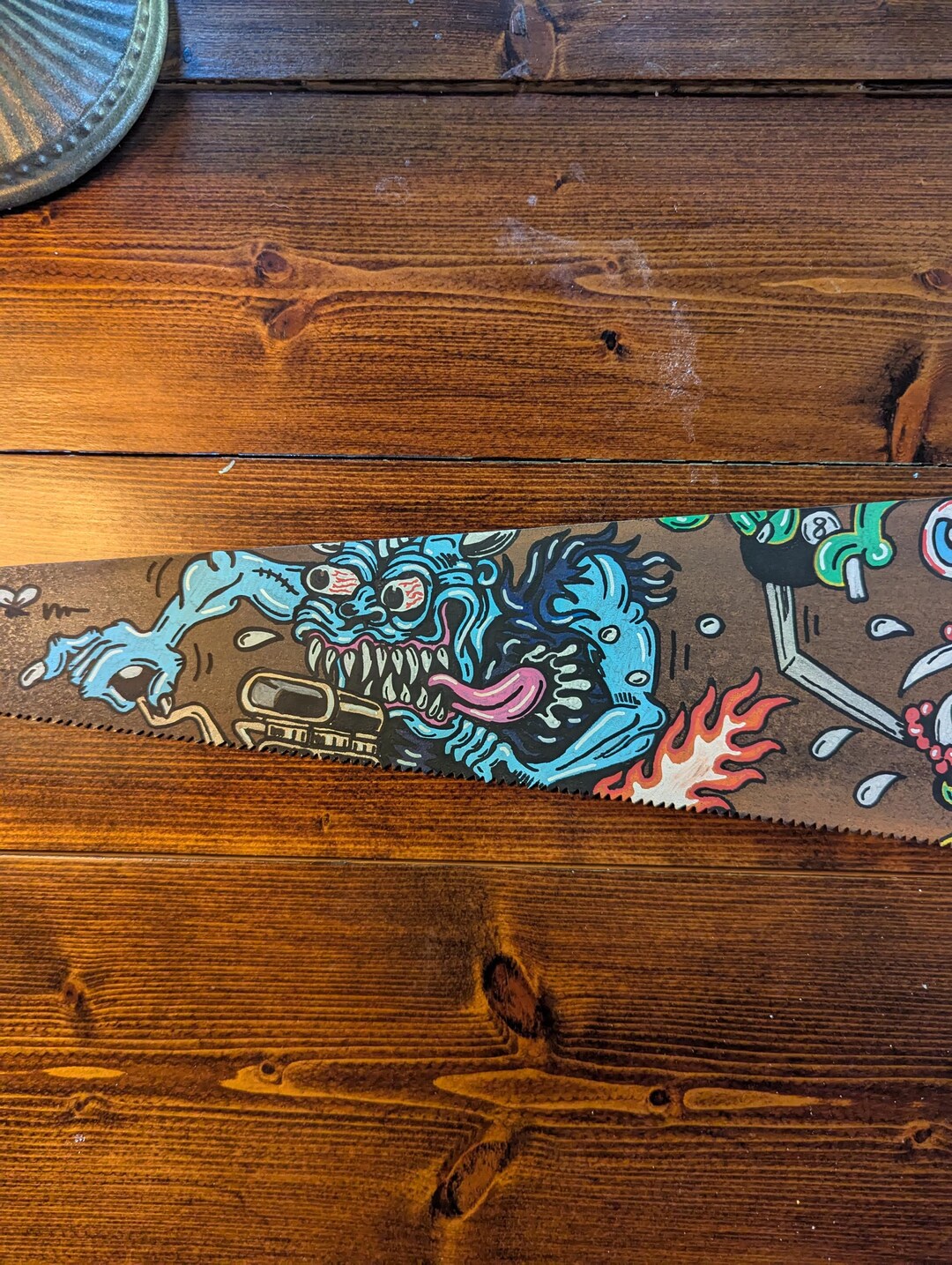 RAT FINK Hand Drawn Signed Art on Vintage Antique Wood Saw - Etsy