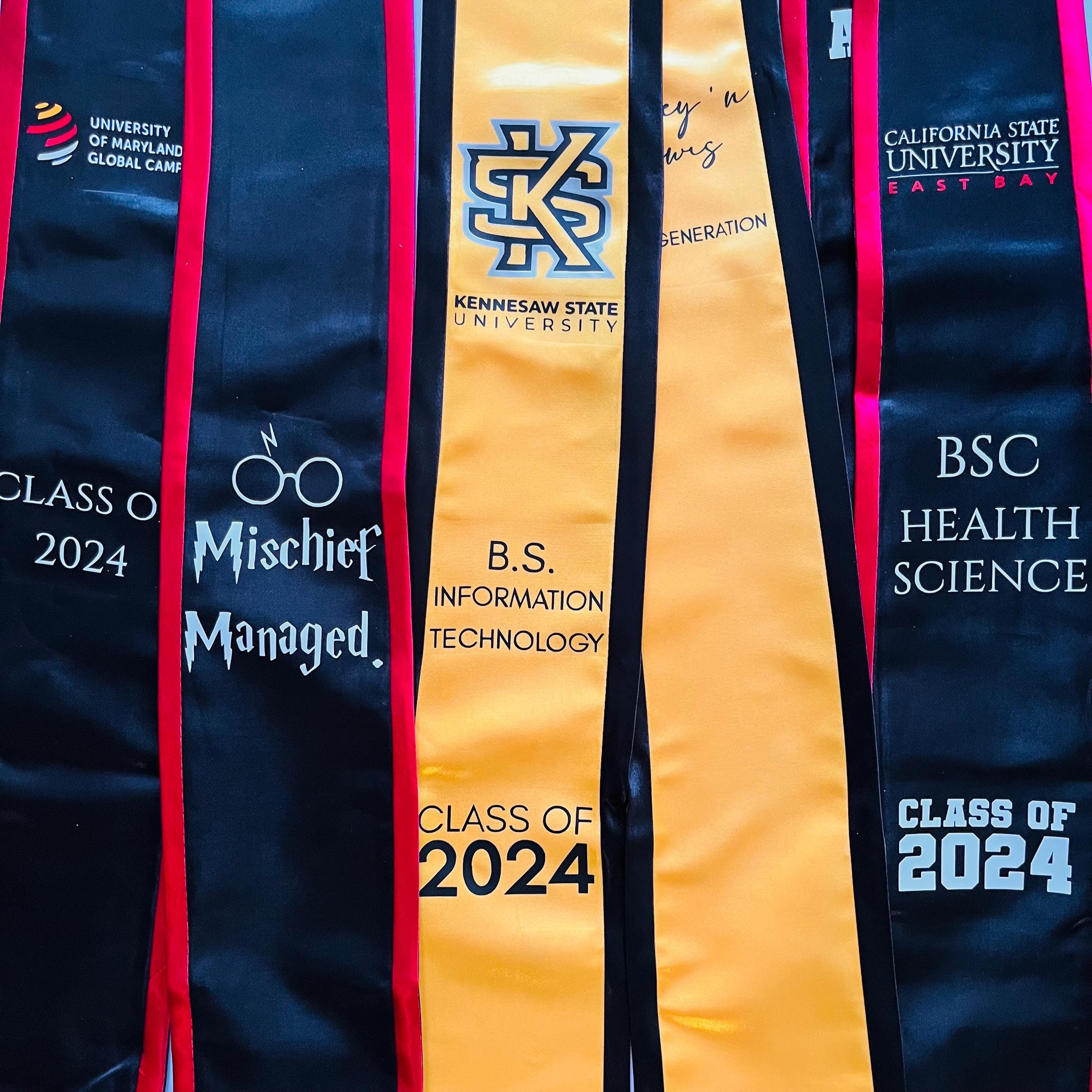 Graduation Stole for Commencement Personalized Graduation Sash Large ...