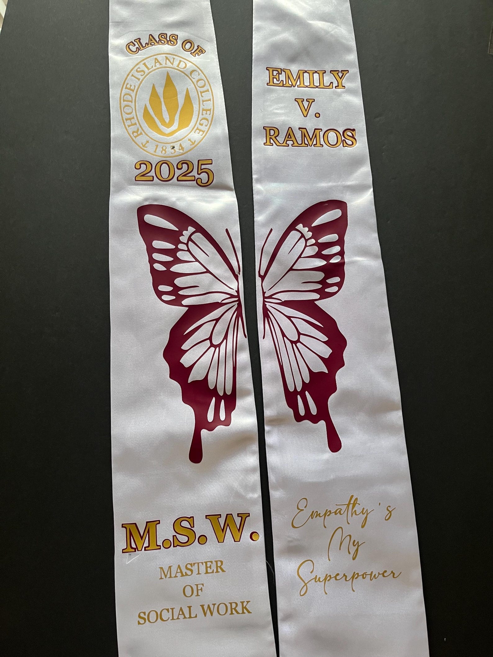 Graduation Stole for Commencement Personalized Graduation Sash Large ...