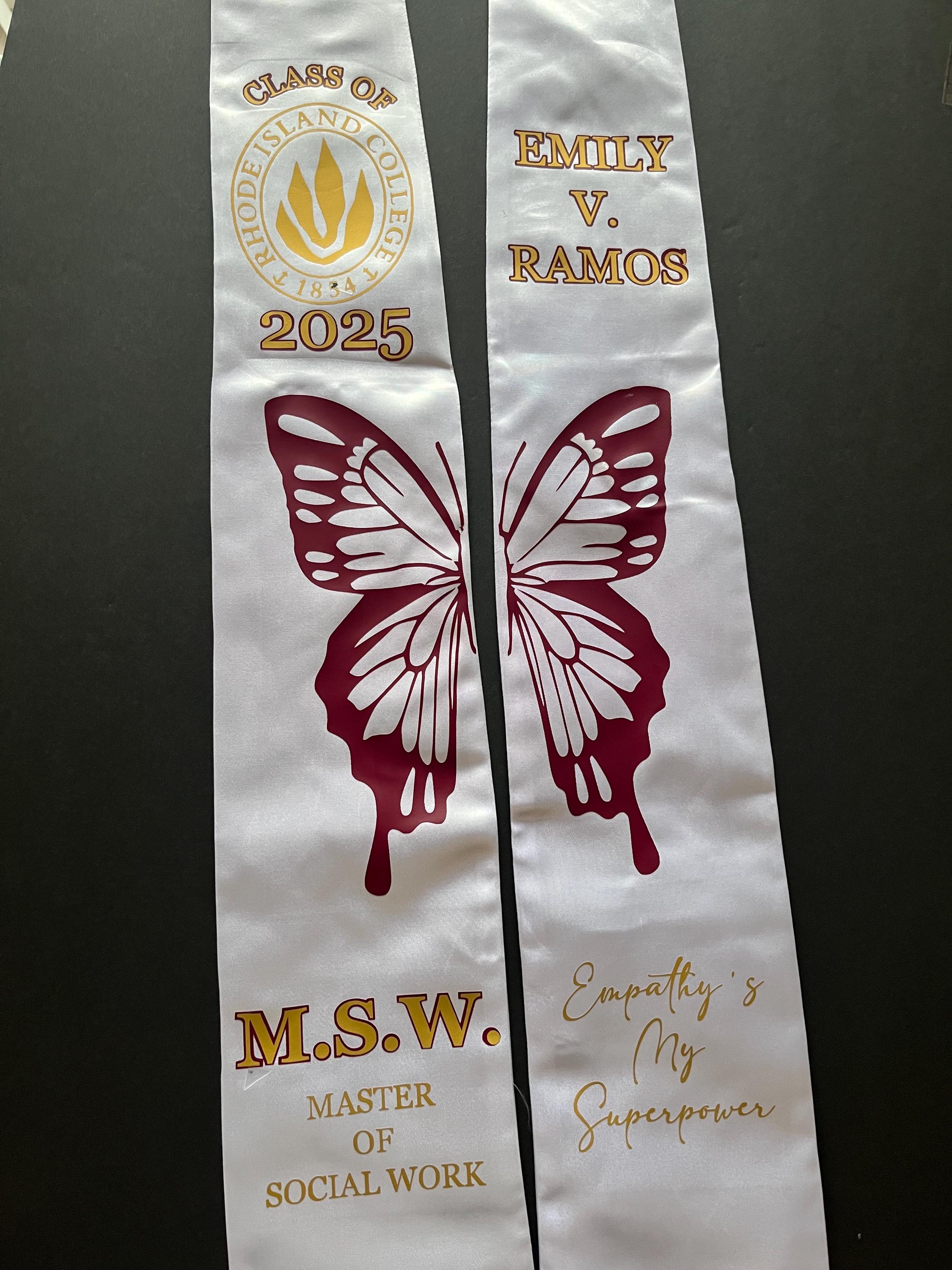 Graduation Stole for Commencement Personalized Graduation Sash Large ...