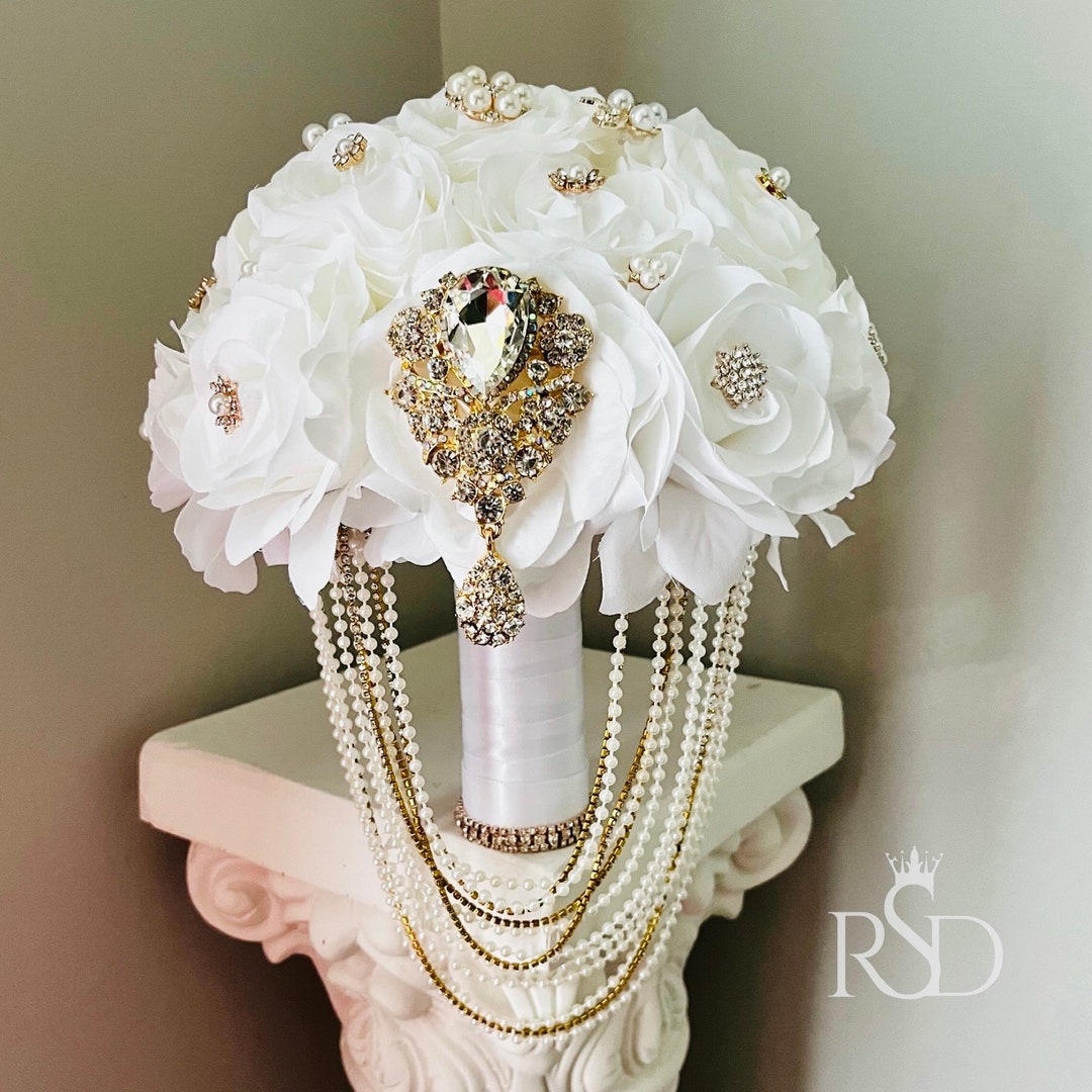 Bouquet for Bride Brooch Bouquet Personalized Bouquet for Gatsby ...
