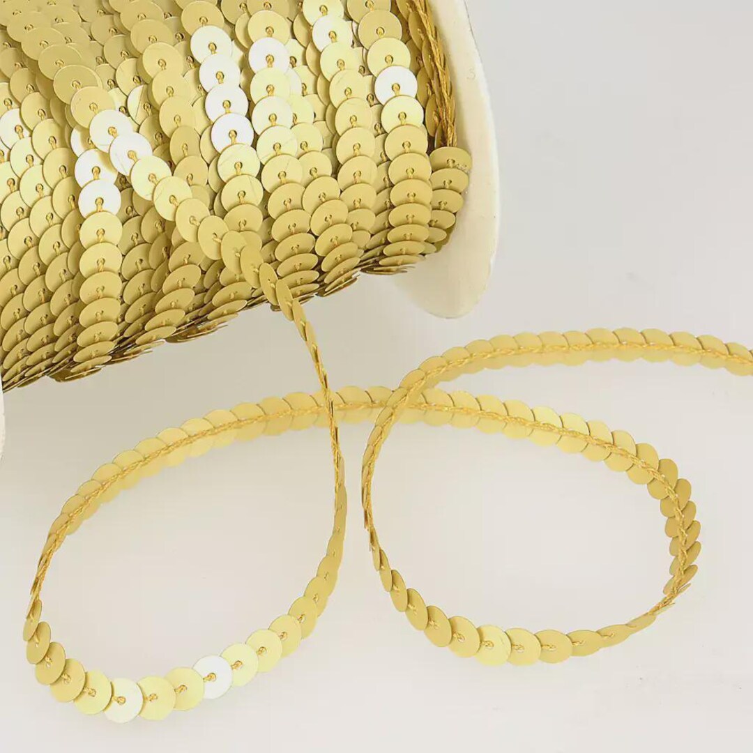 Sequin Trim for Craft With Sequin Strip Trim String for Crafts Fabric ...