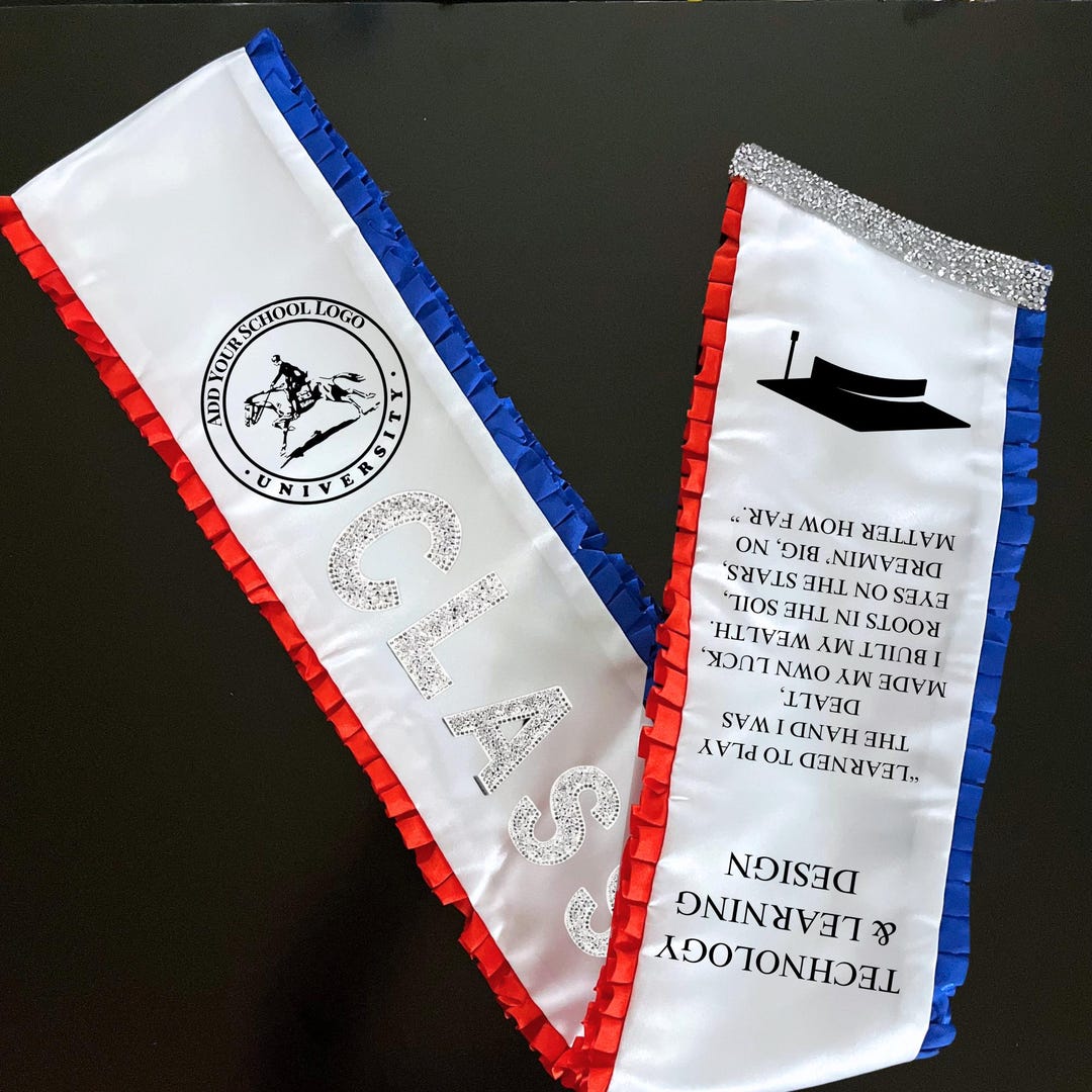 Graduation Stole for Commencement Personalized Graduation Sash ...