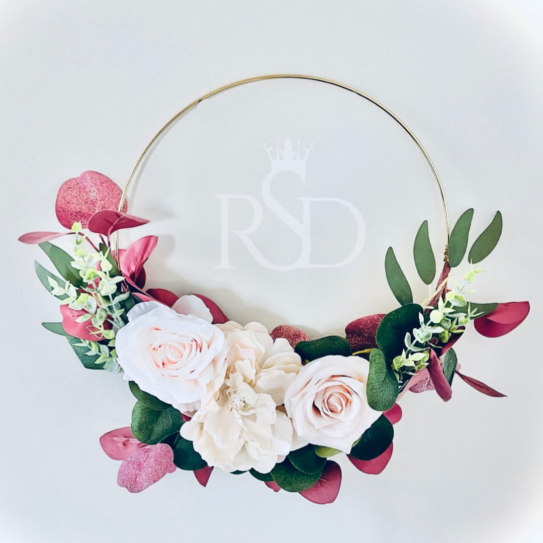 Bridal Bouquet Floral Bouquet Ring | Hoop Bouquet | Floral Hoop Bouquet ...