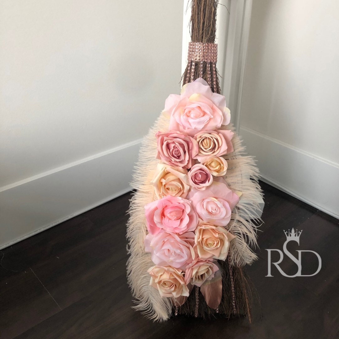 Wedding Broom for Jumping the Broom Tradition Personalized for Couple ...