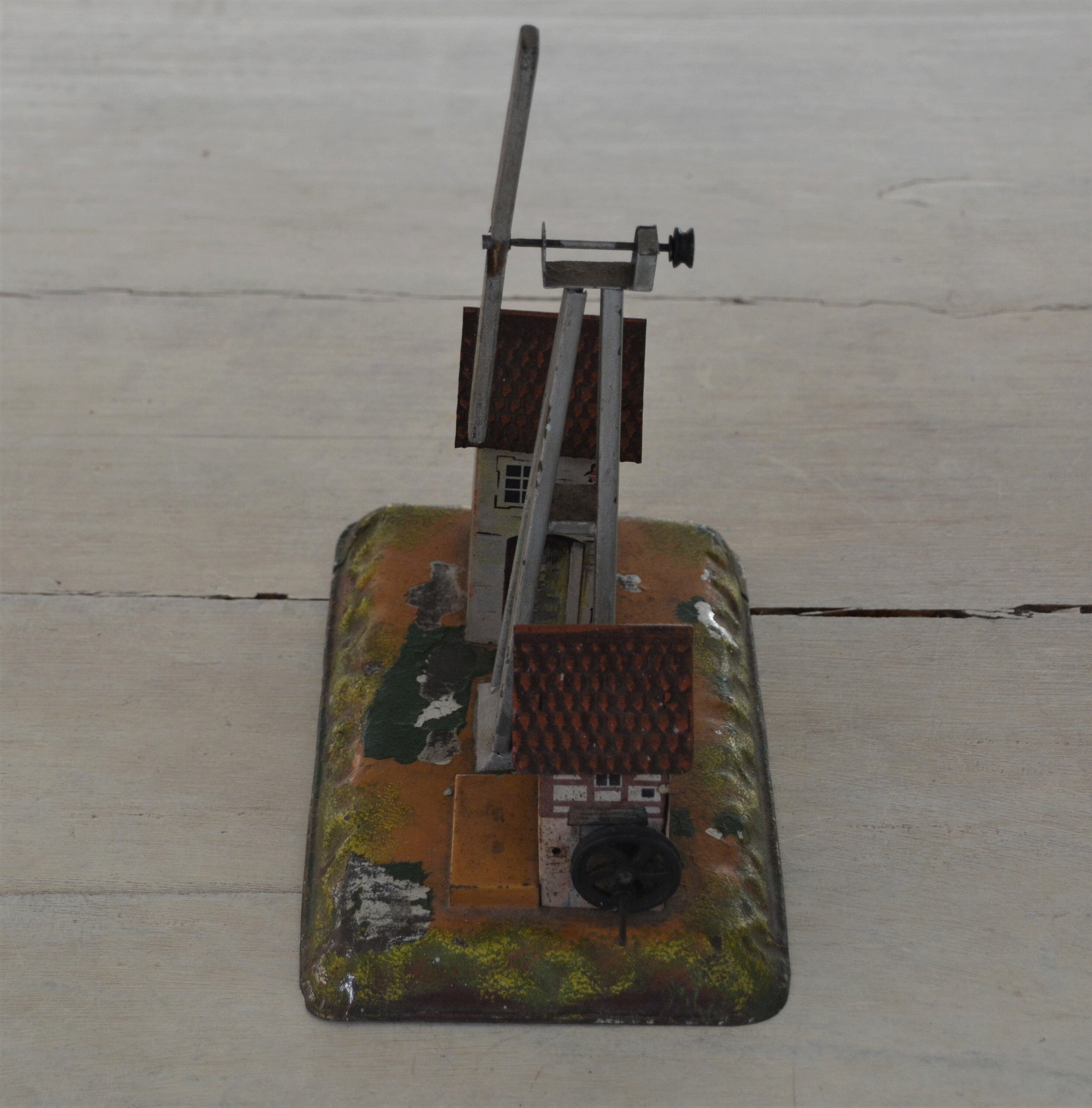 Antique Bing Tin Toy Steam Windmill and Hammer Mill, Made by the ...