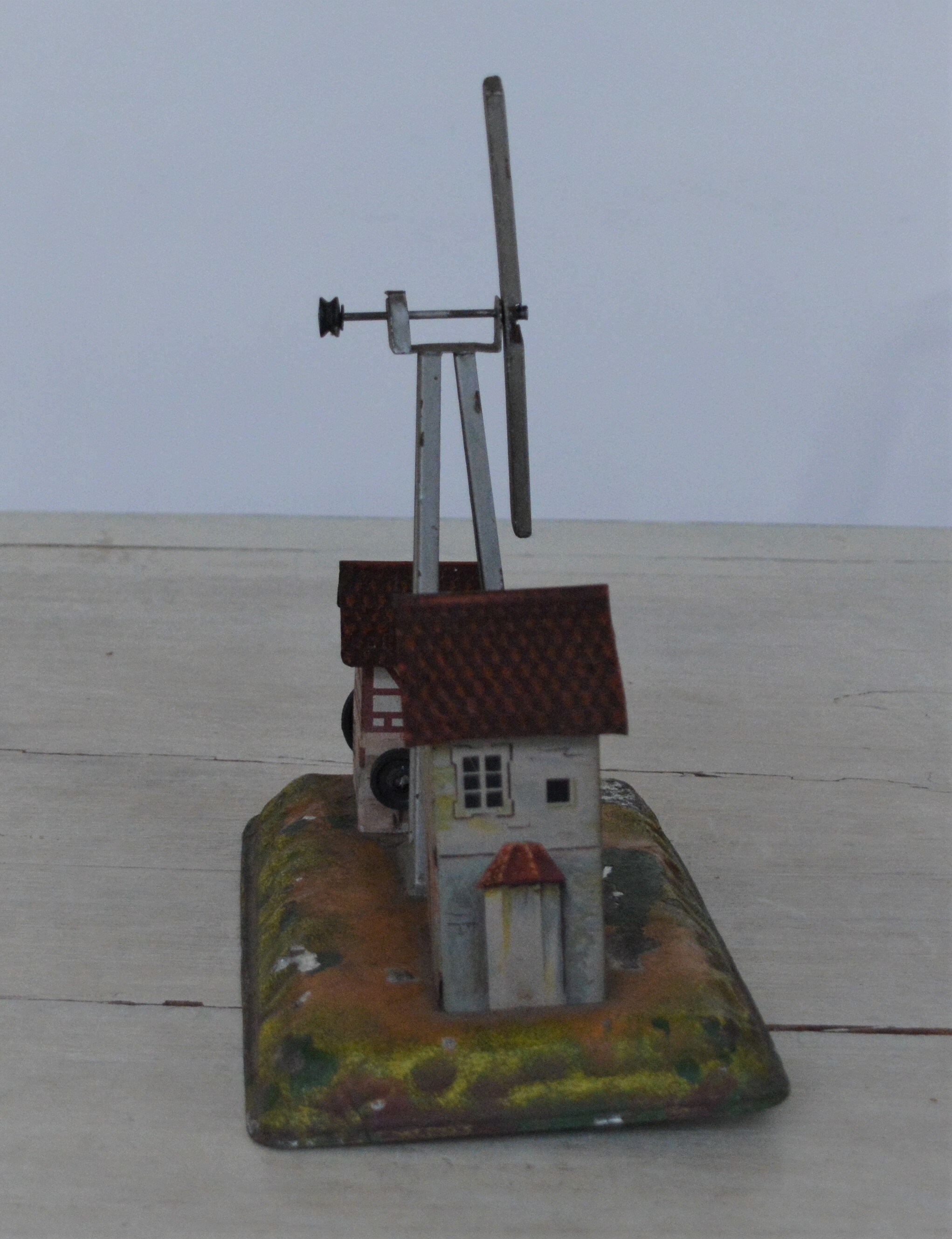 Antique Bing Tin Toy Steam Windmill and Hammer Mill, Made by the ...