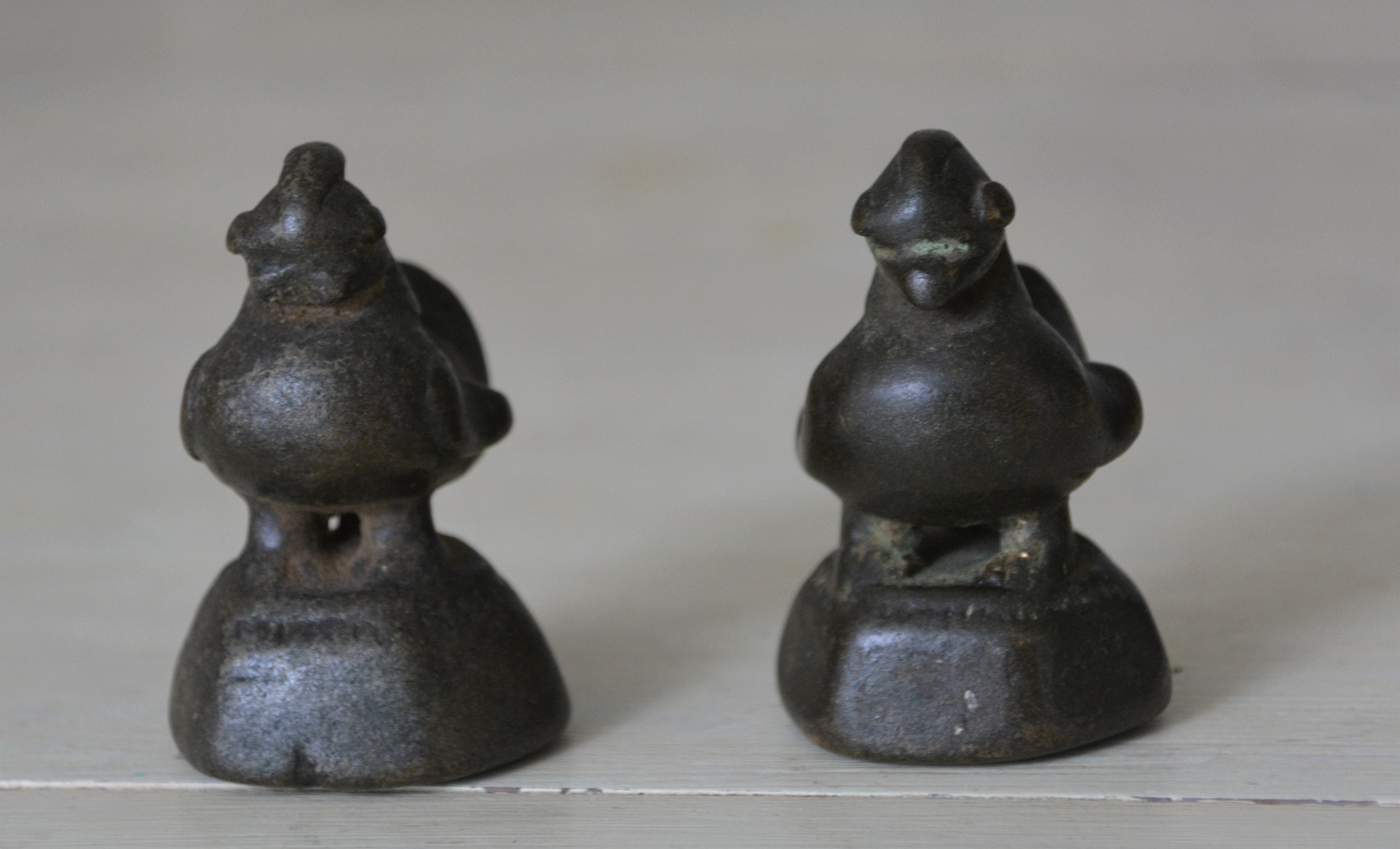Set of Two Antique Hintha Bird or Brahmani Duck Opium Weights - Etsy