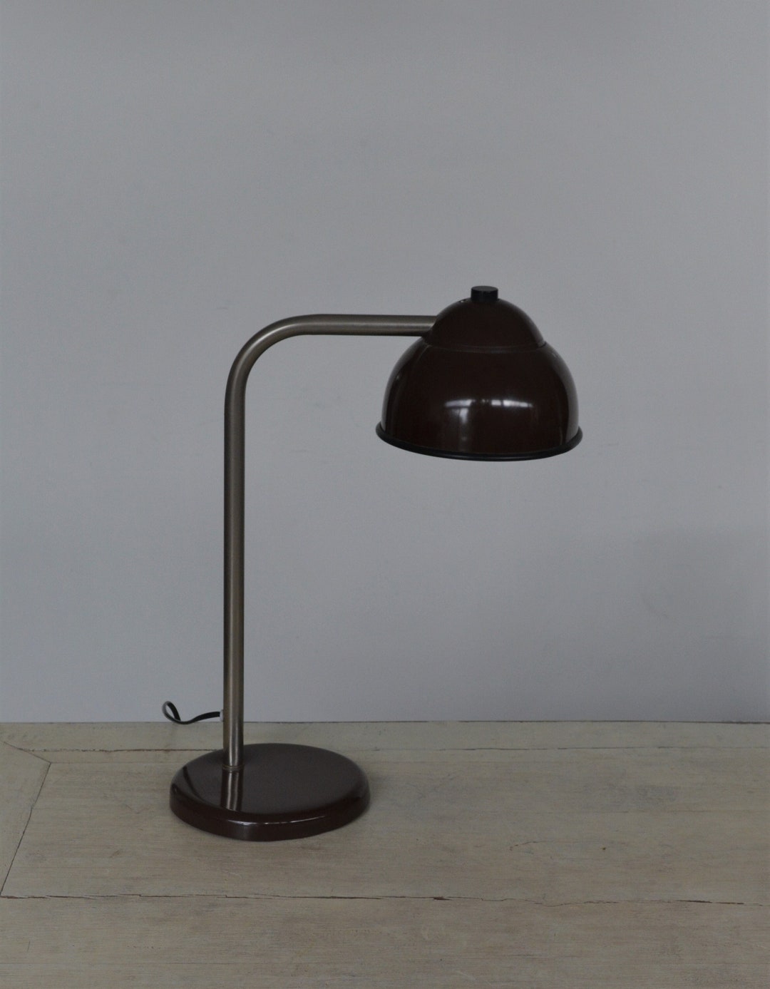 Vintage Industrial Large Brown Desk Lamp / Table Lamp - Etsy