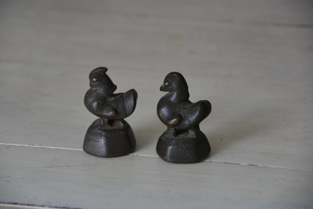 Set of Two Antique Hintha Bird or Brahmani Duck Opium Weights - Etsy