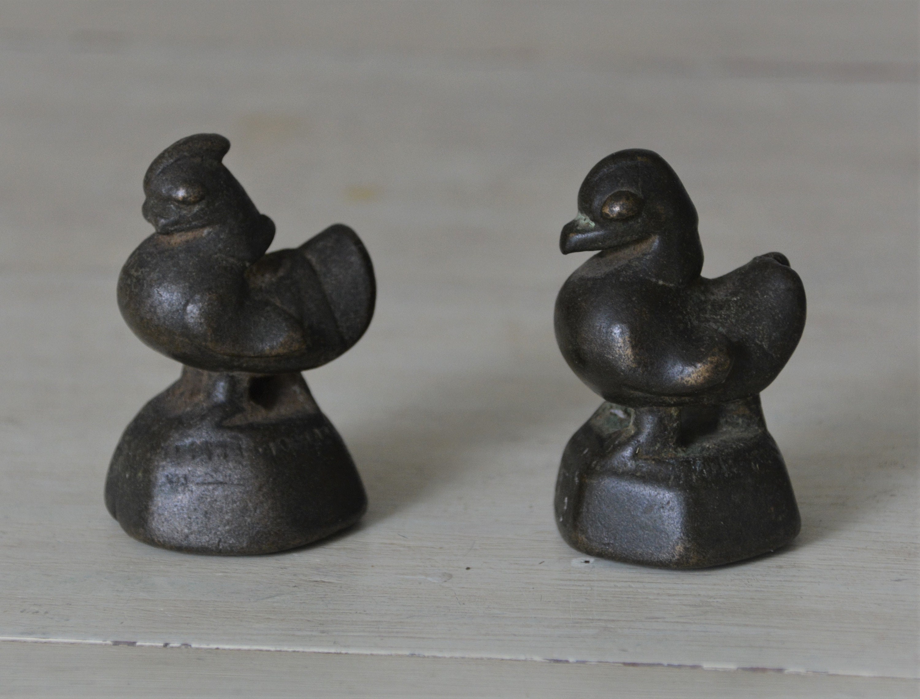 Set of Two Antique Hintha Bird or Brahmani Duck Opium Weights - Etsy