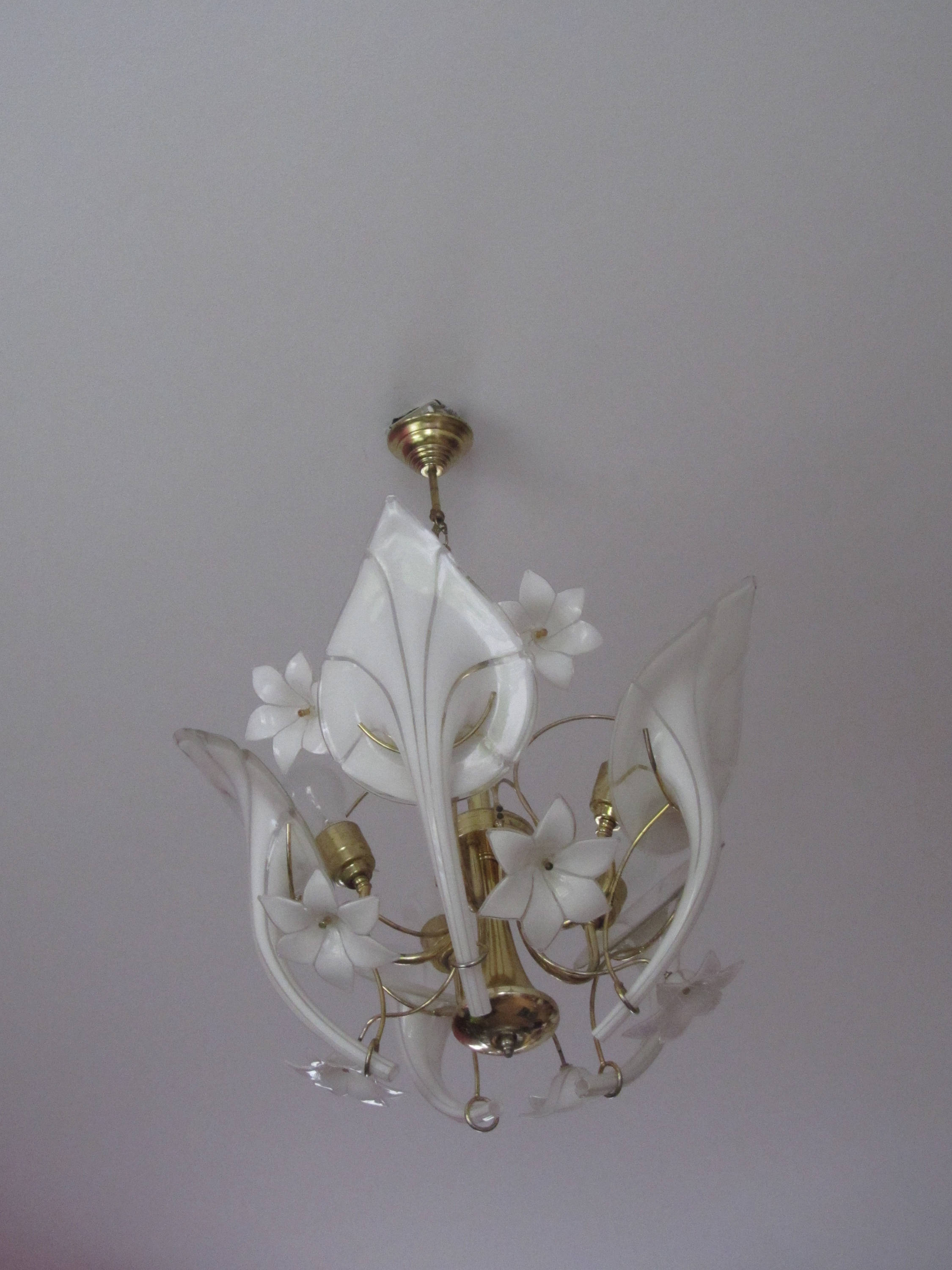 Vintage Murano Glass Calla Lily Lamp - Etsy