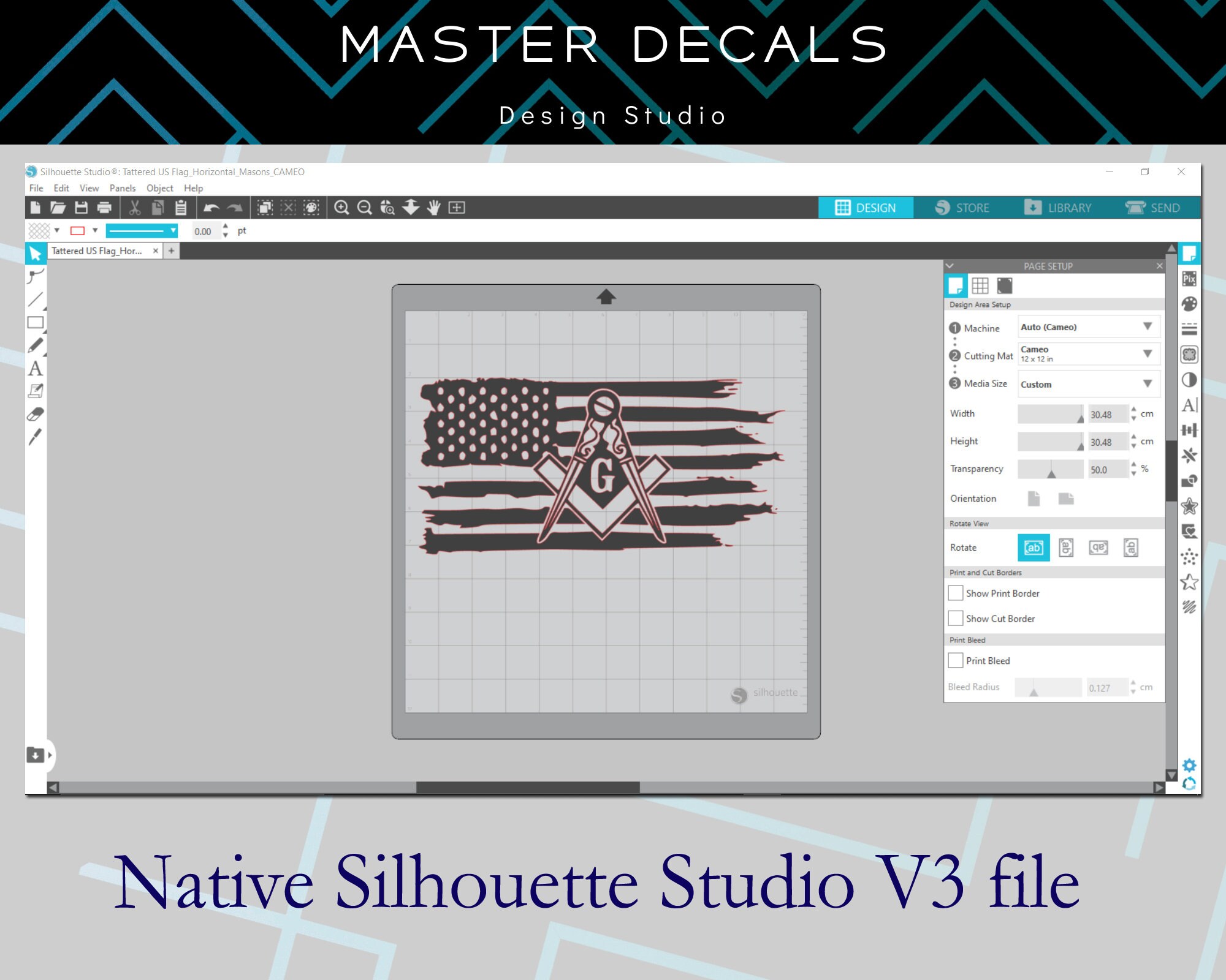 Digital Files: Tattered US Flag Masonic Symbol - Etsy