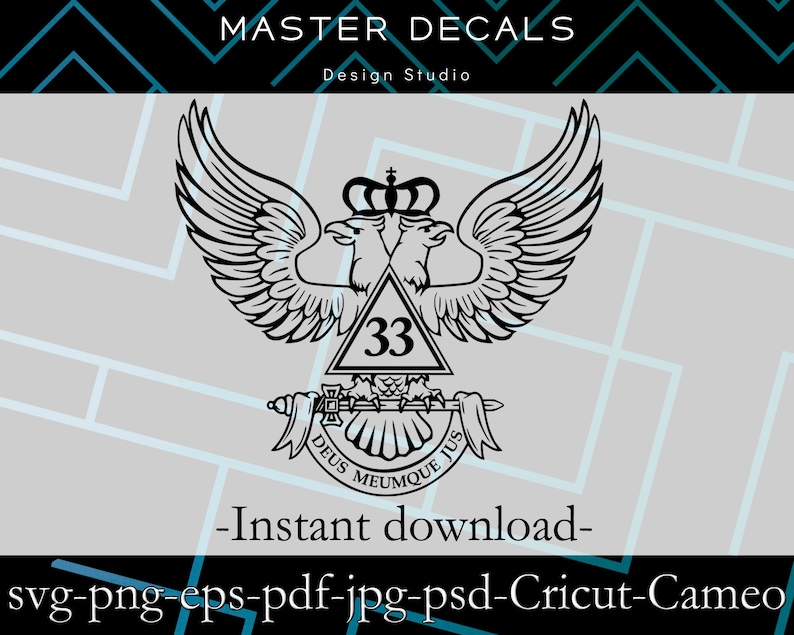 Freemason 33rd Degree Double Eagle Design (digital Download) - Etsy