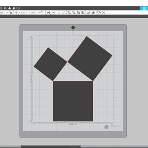 Pythagorean Theorem Masonic Design, SVG Cricut Silhouette (digital ...