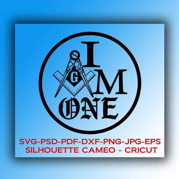 Digital files: Freemason I am one text design with | Etsy